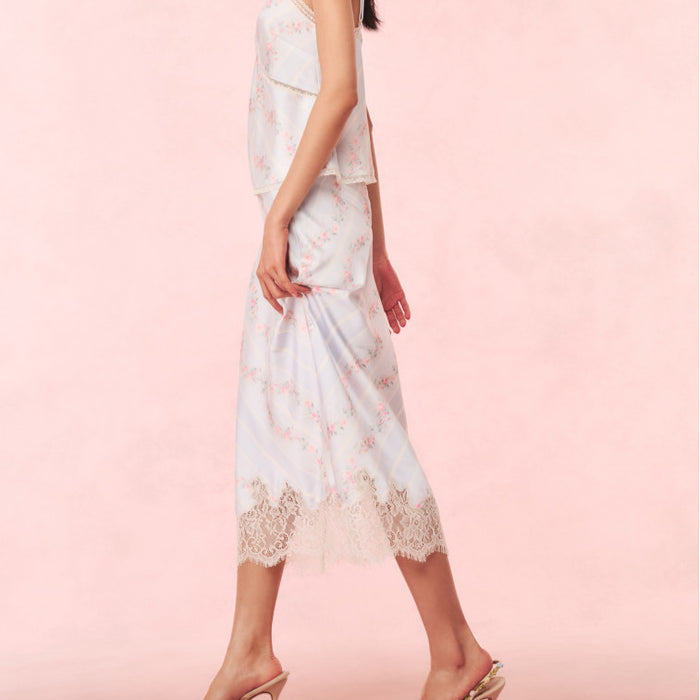 Malina Skirt Wavecrest Blue | WELLGROUND